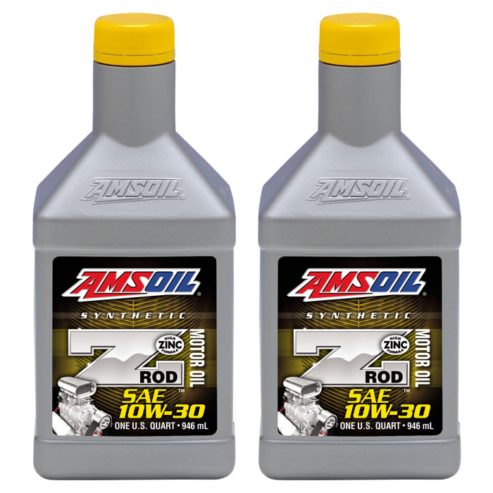Amsoil Z-ROD High Zinc 10w30 Fully Synthetic Engine Oil - Car Service Packs