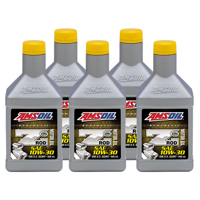 Amsoil Z-ROD High Zinc 10w30 Fully Synthetic Engine Oil - Car Service Packs