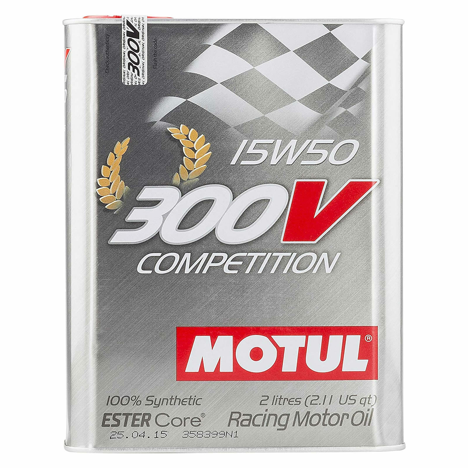 Motul 300V Competition 15W50 Ester Synthetic Engine Oil - Car Service Packs
