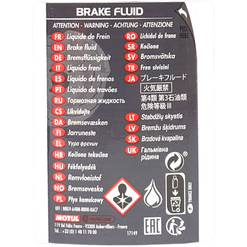 Motul RBF 700 factory line synthetic high performance racing brake ...