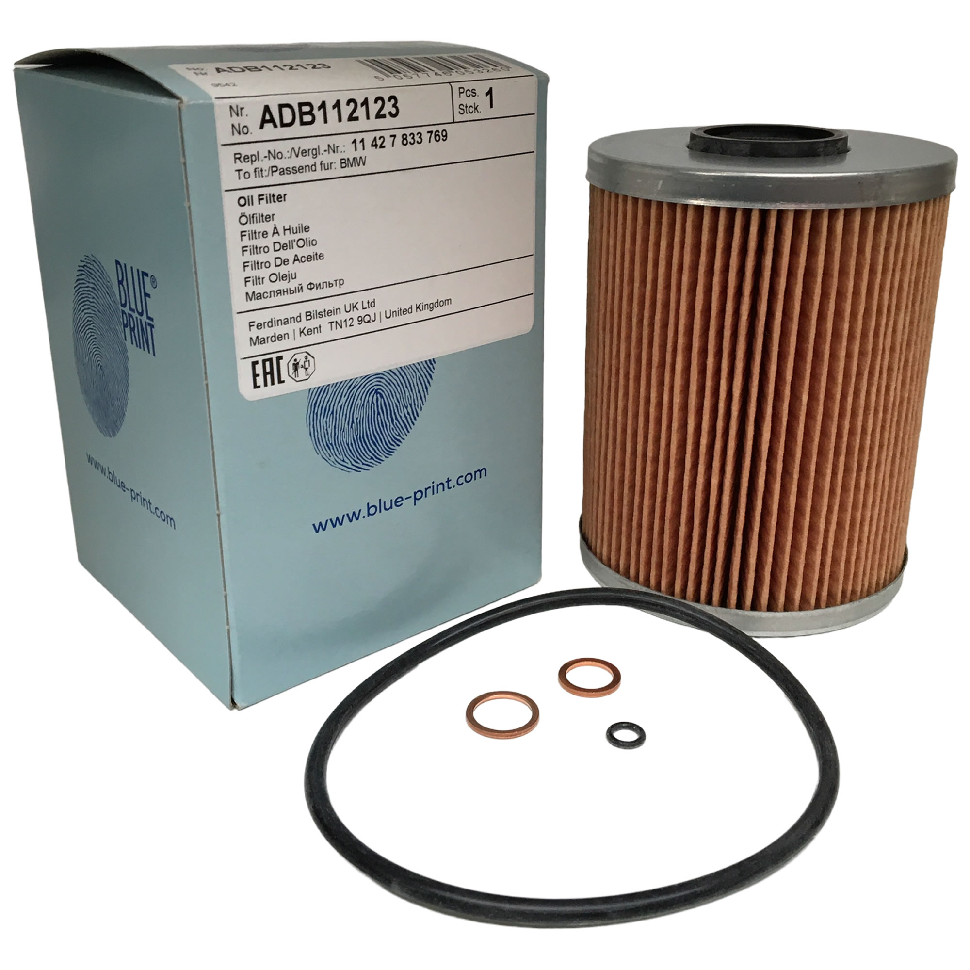 Blue Print Oil Filter ADB112123 - BMW M3 / Z3 / Z4 (E36, E46, E85, E86 ...