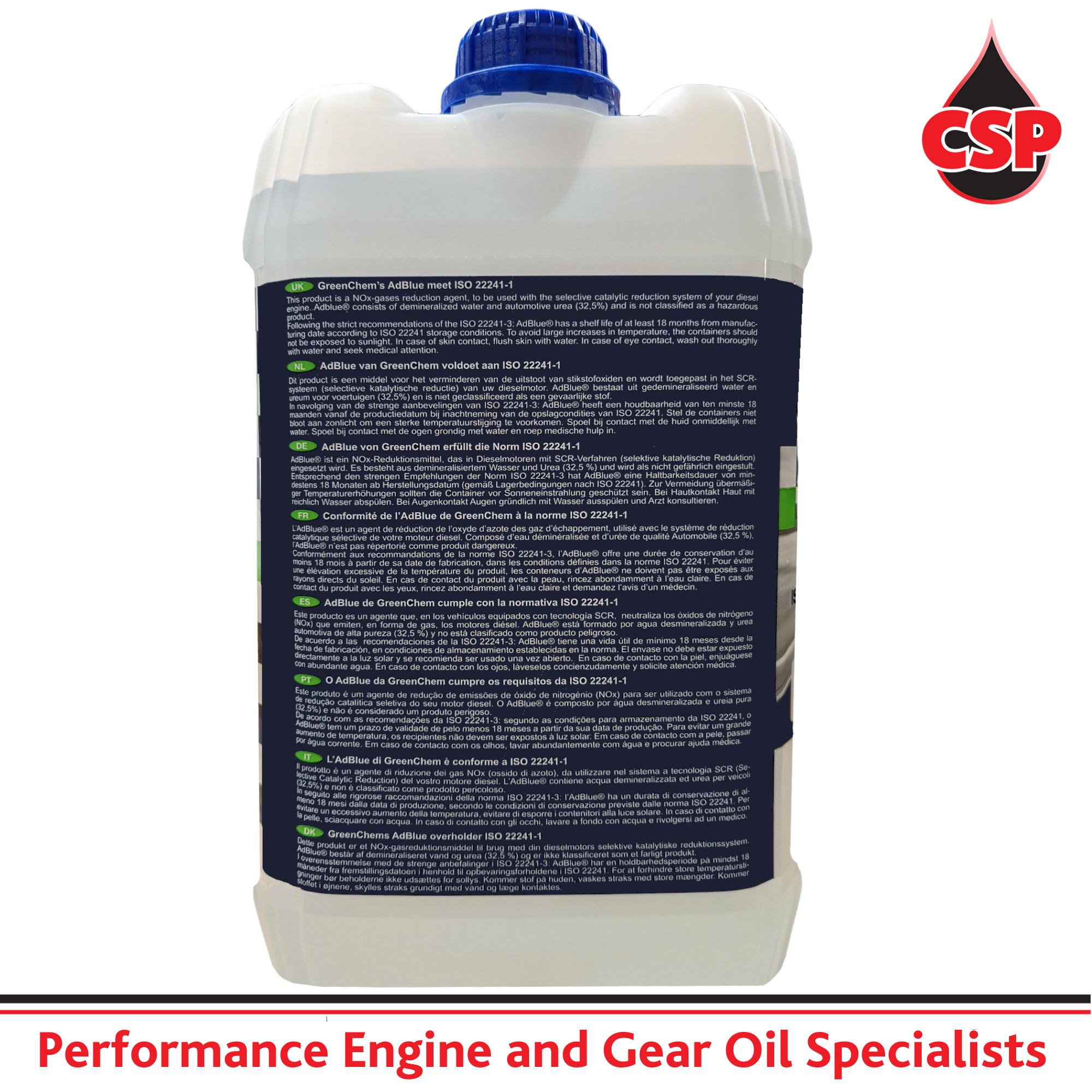 Green Chem AdBlue Diesel Exhaust Fluid SCR 10L - Car Service Packs