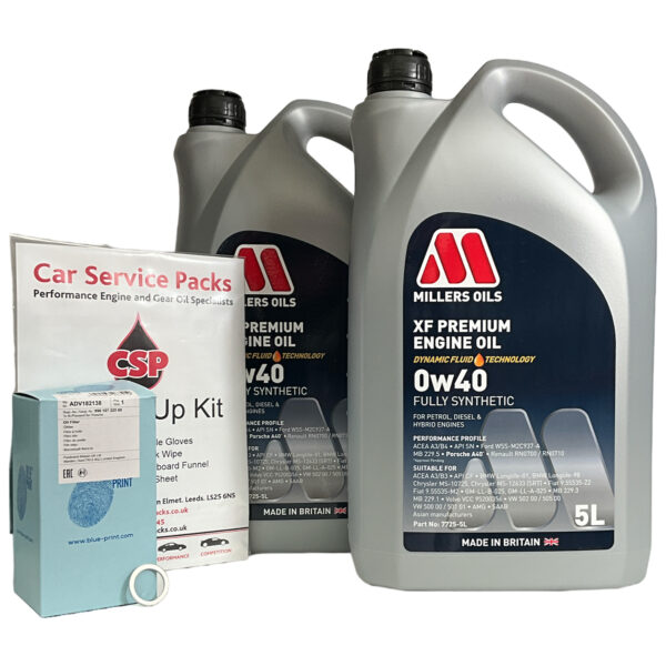 Millers Oils XF Premium 0W-40 - 10 Litre Porsche A40 Approved - Car ...