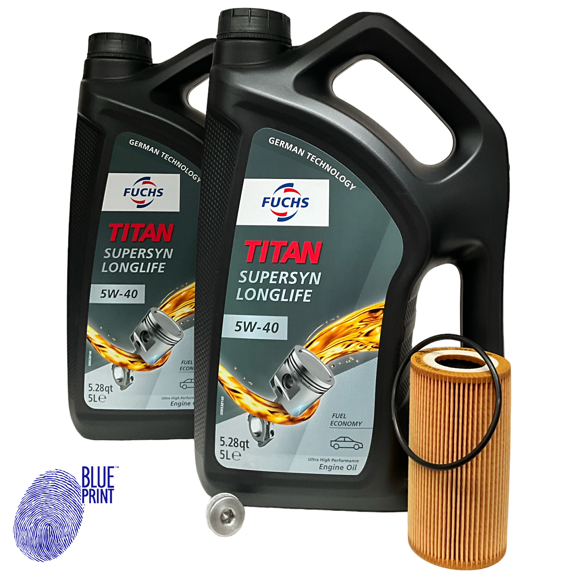 Fuchs Titan SuperSyn LongLife 5W-40 - 10 Litre Porsche A40 Approved ...